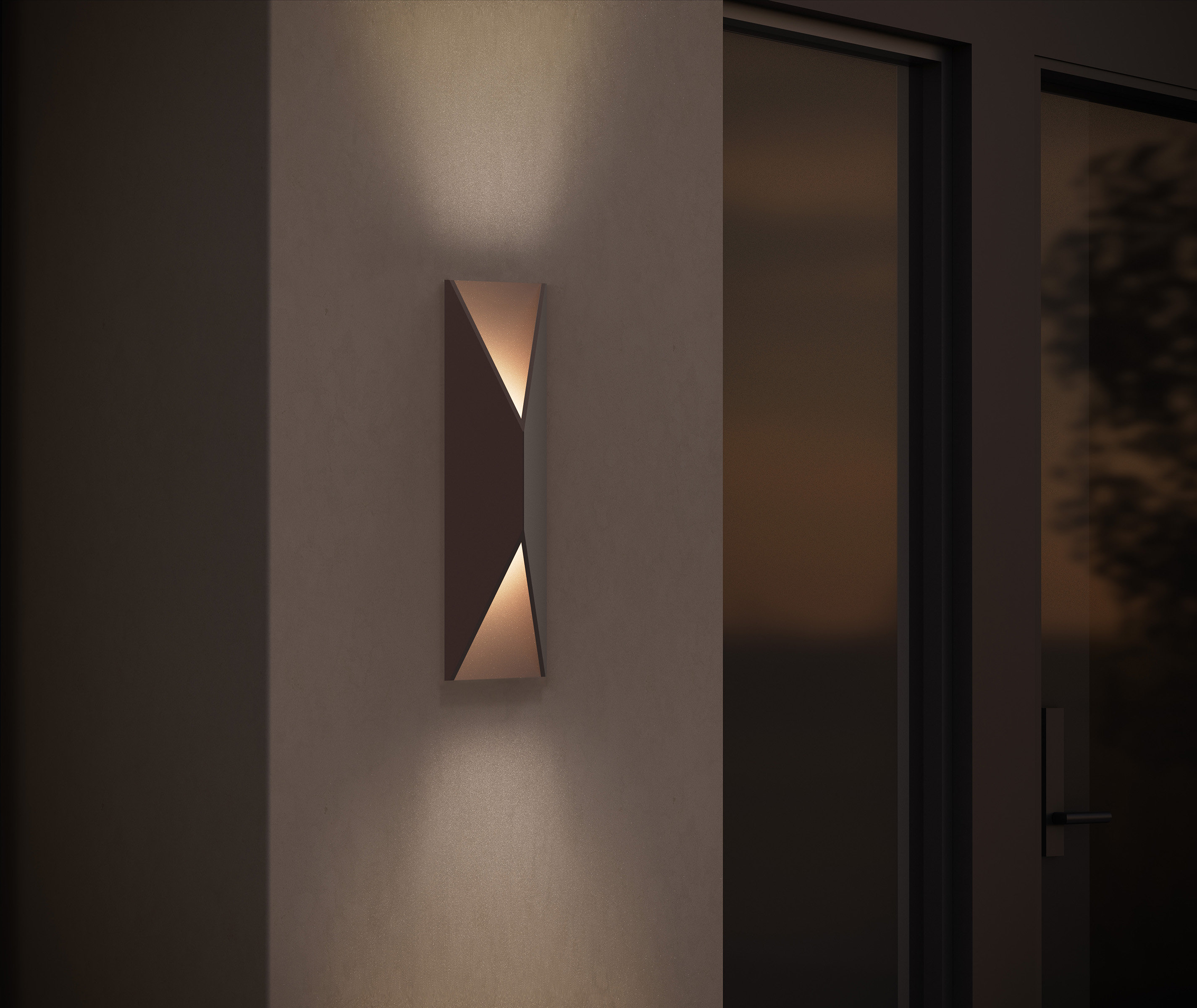 SONNEMAN Prisma LED Outdoor Wall Sconce - Tall | Wayfair