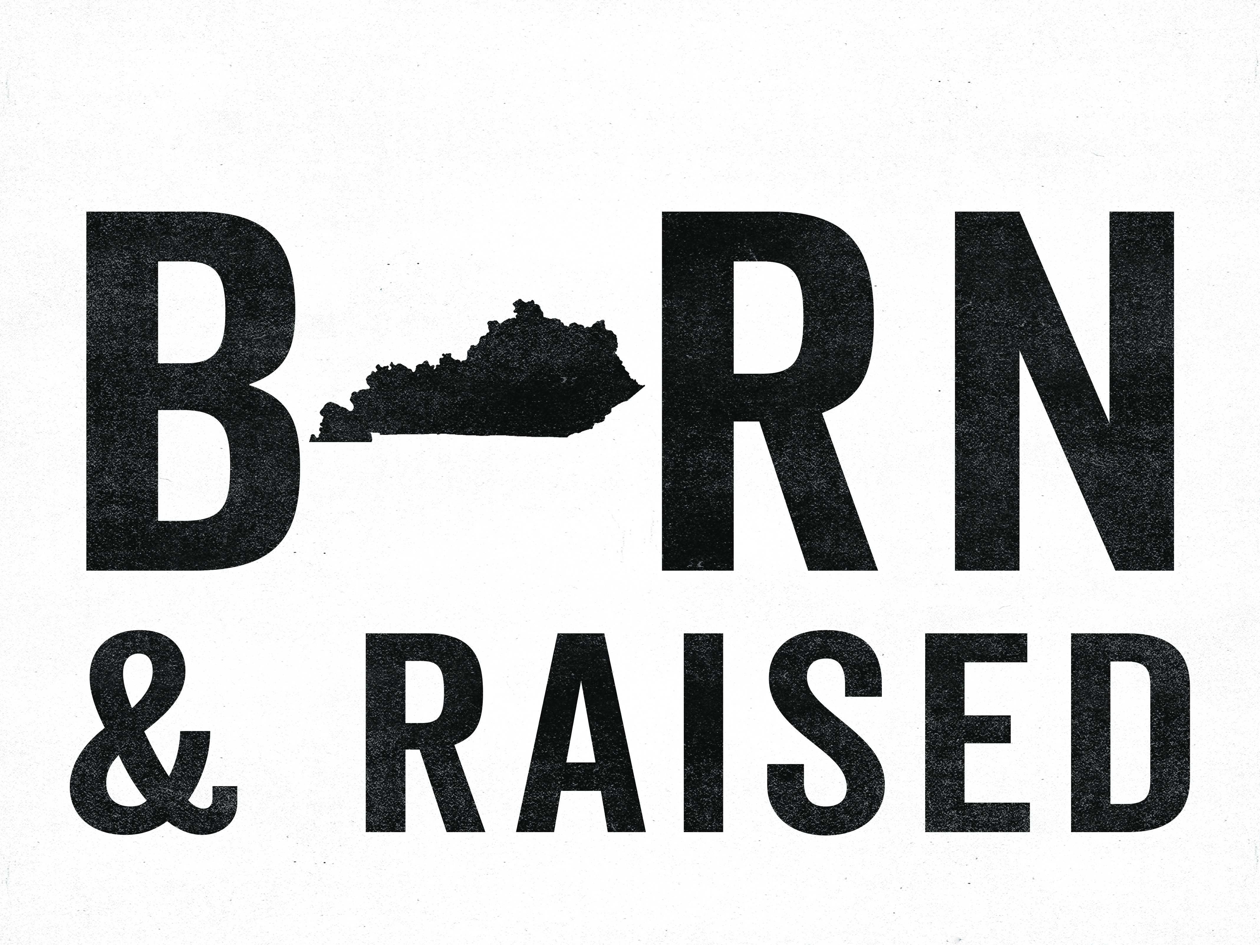 Trinx Born and Raised Kentucky - Wrapped Canvas Textual Art | Wayfair