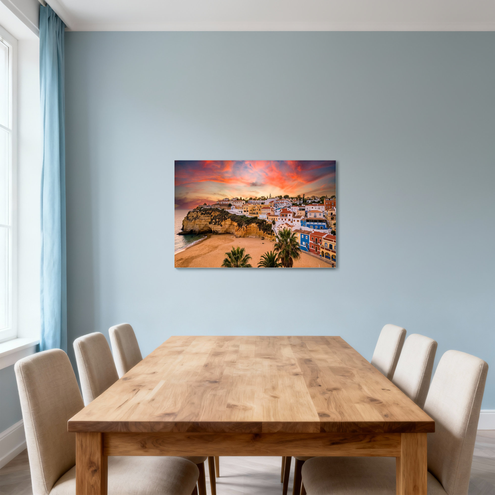 Bay Isle Home™ Landscape & Nature Sunset Coast Village Palm Trees Ocean ...