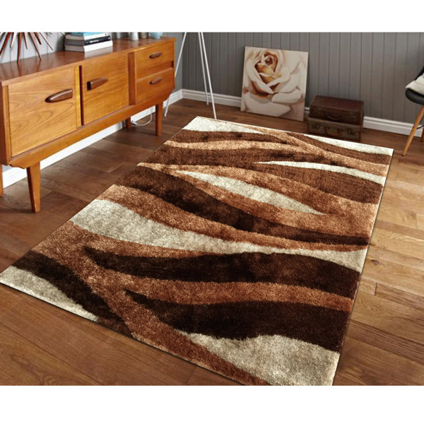 Wrought Studio Rectangle Aria Rectangle 2' X 3' Area Rug | Wayfair