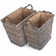 Union Rustic Kiley 2 Piece Wicker Lined Log Basket Set | Wayfair.co.uk