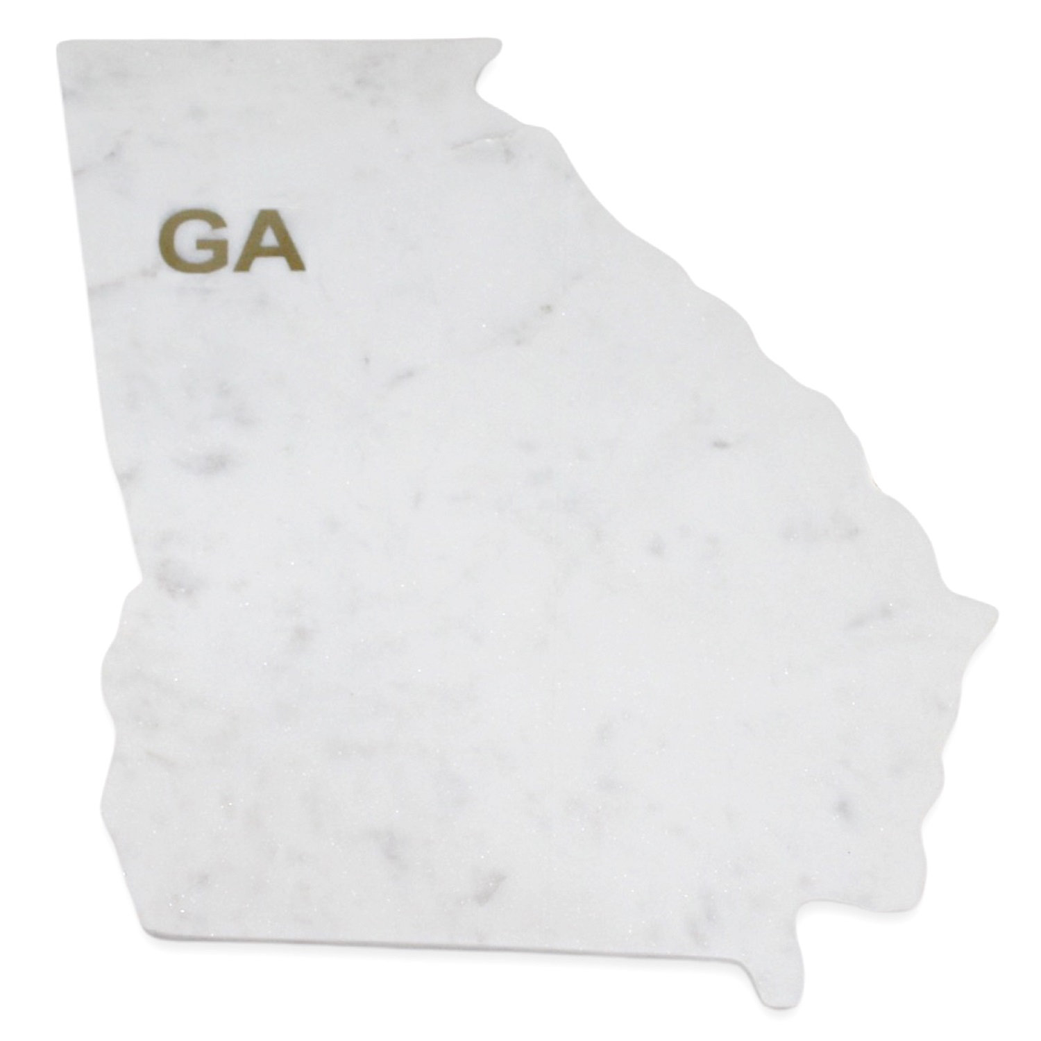 BIDKhome Lg Polished Marble "Georgia" Cutting Board W/Brass State ...