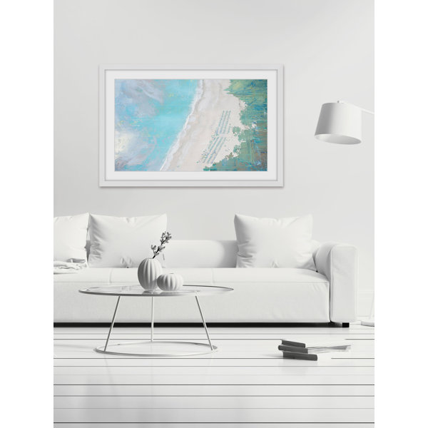 Parvez Taj 'Coastal Sand' by Parvez Taj - Picture Frame Acrylic ...