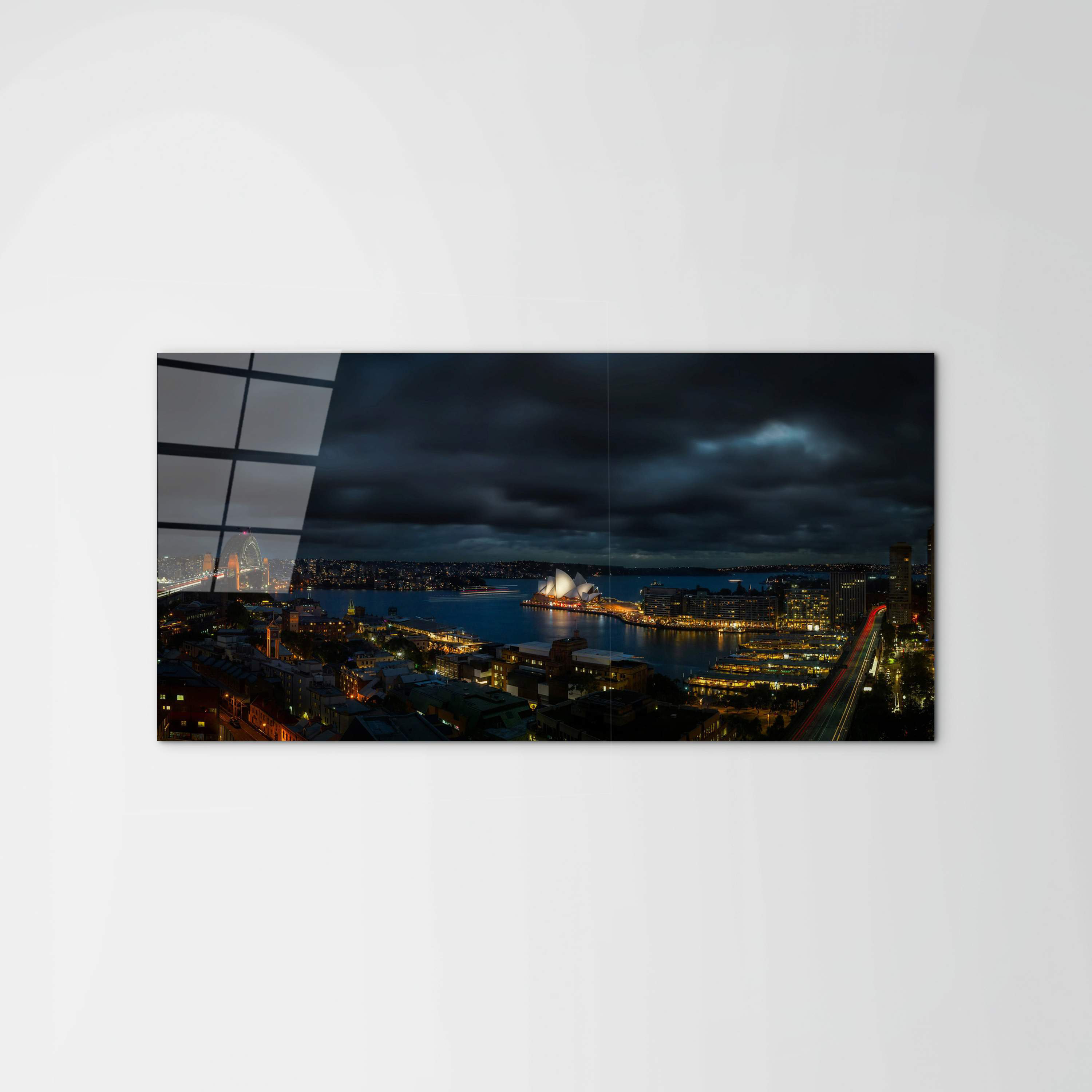 Ebern Designs Sydney Blue by Art Studio 50cm H x 100cm W High Quality ...