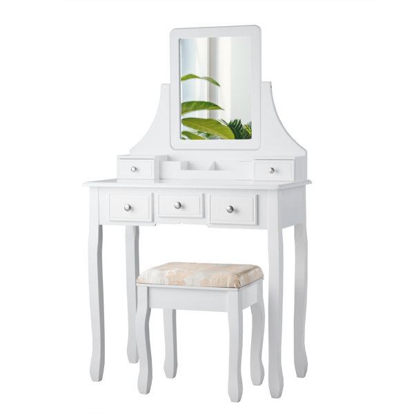 House of Hampton® Quintero Vanity Set with Mirror & Reviews | Wayfair