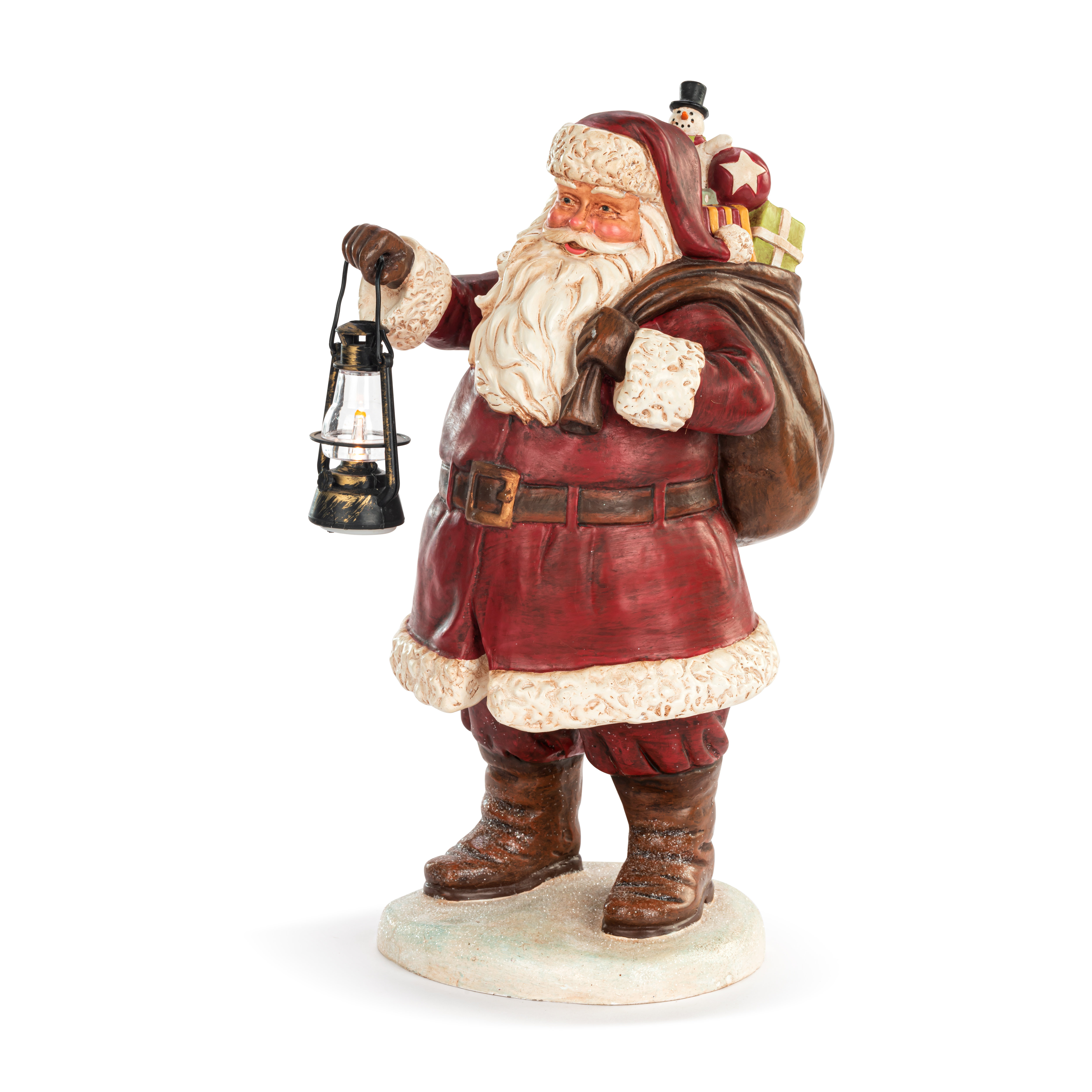 DEMDACO Lit Large Santa With Lantern Centerpiece - 12In | Wayfair