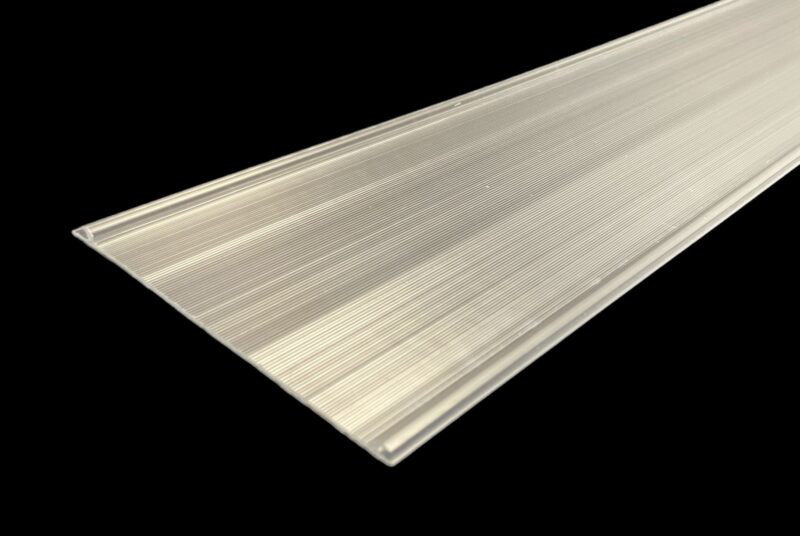 Symple Stuff Clear Ribbed Acrylic Under Cabinet Light Cover | Multiple ...