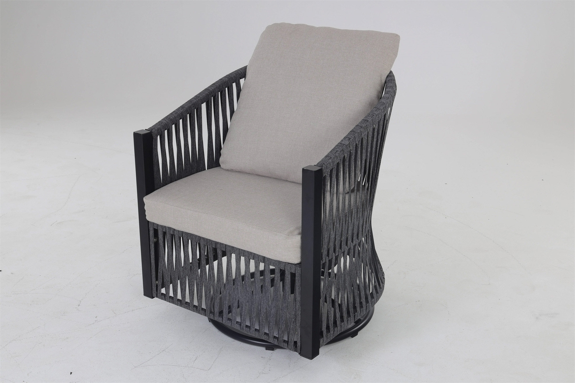 Hokku Designs Chairs Rocking Swivel Chair Outdoor Set With Side Table ...