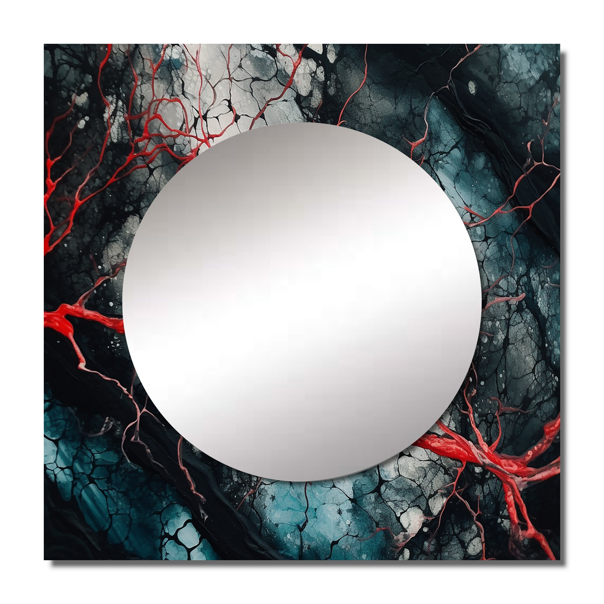 East Urban Home Denesia - Modern Geometric Large Square Mirror For Wall ...