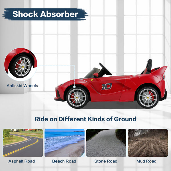 Modern Depo Licensed Ferrari LaFerrari Racing Ride On Car 12V Kids ...