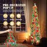 The Holiday Aisle® 6ft Pre-lit Pop-up Artificial Christmas Tree With ...