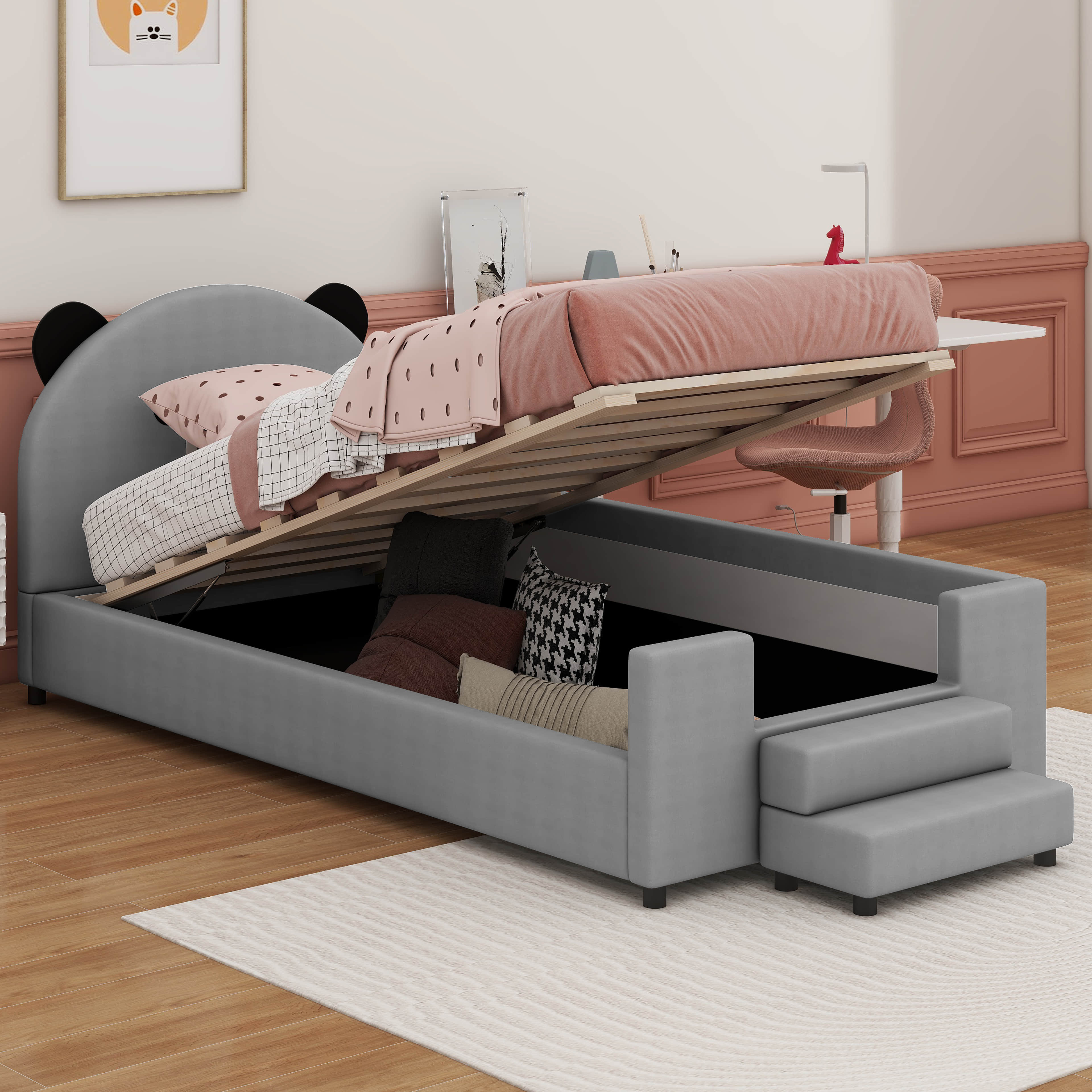Latitude Run® Mattelyn Upholstered Platform Storage Bed | Wayfair