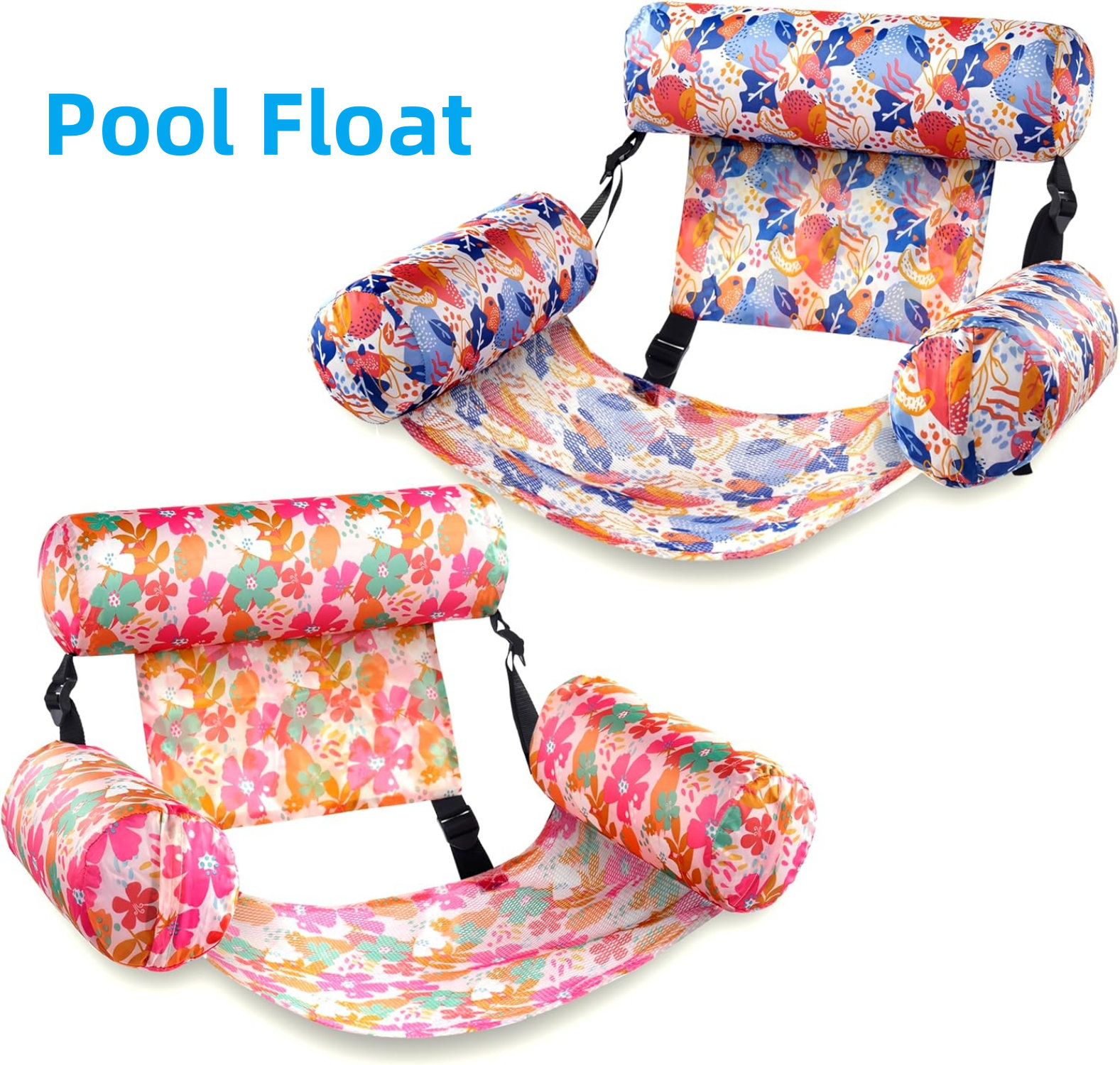 BIZMUD Inflatable Pool Floats Adult,2 Packs Floating Chairs | Wayfair