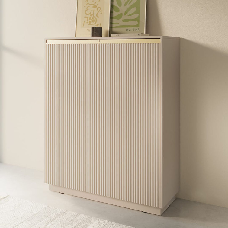 Latitude Run Contemporary Benardo Highboard Cabinet H127cm W104cm D39cm ...