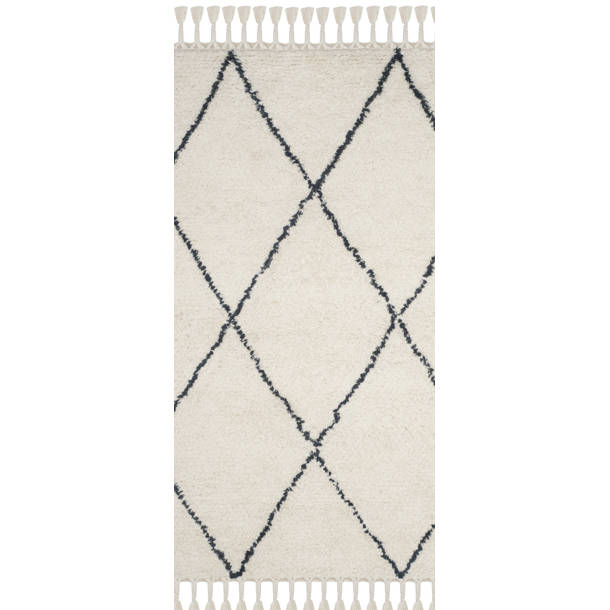 Union Rustic Powell Wool Geometric Rug & Reviews | Wayfair