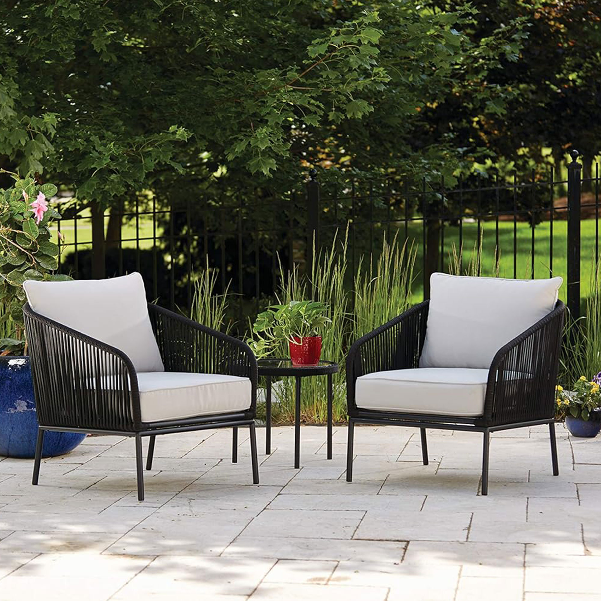 Bayou Breeze Artherine Round 2 - Person 20'' L Outdoor Patio Chat Set ...