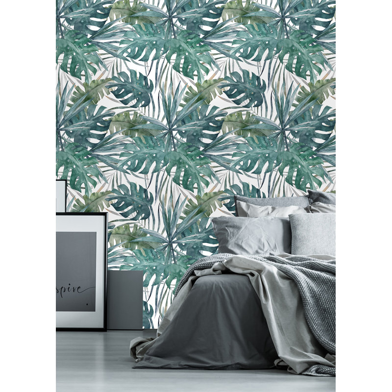 Bay Isle Home Zeigler Peel & Stick Floral Wallpaper | Wayfair
