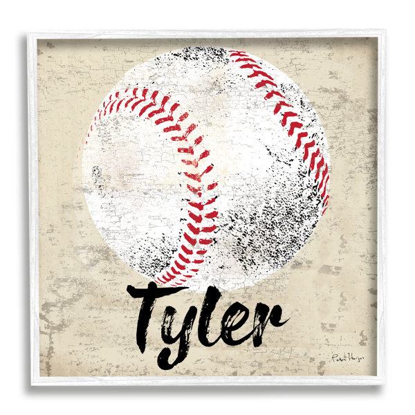 Ophelia & Co. Vintage Rustic Baseball cmw-100 Personalized Wall Art ...