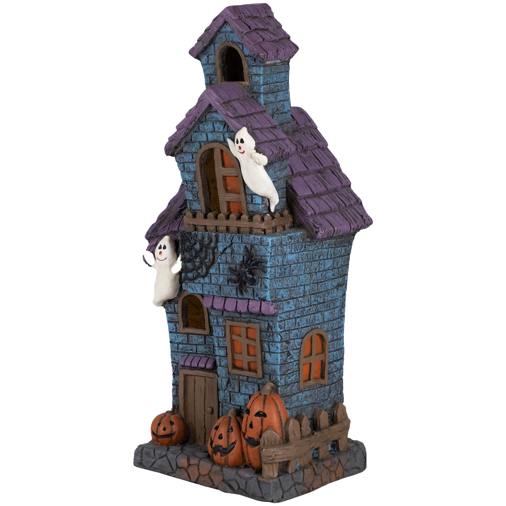 Northlight Seasonal LED Lighted Haunted House with Ghosts Halloween ...