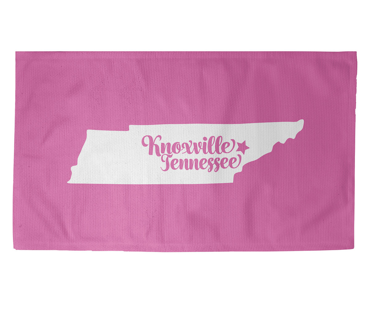 East Urban Home Knoxville Tennessee Pink Area Rug | Wayfair