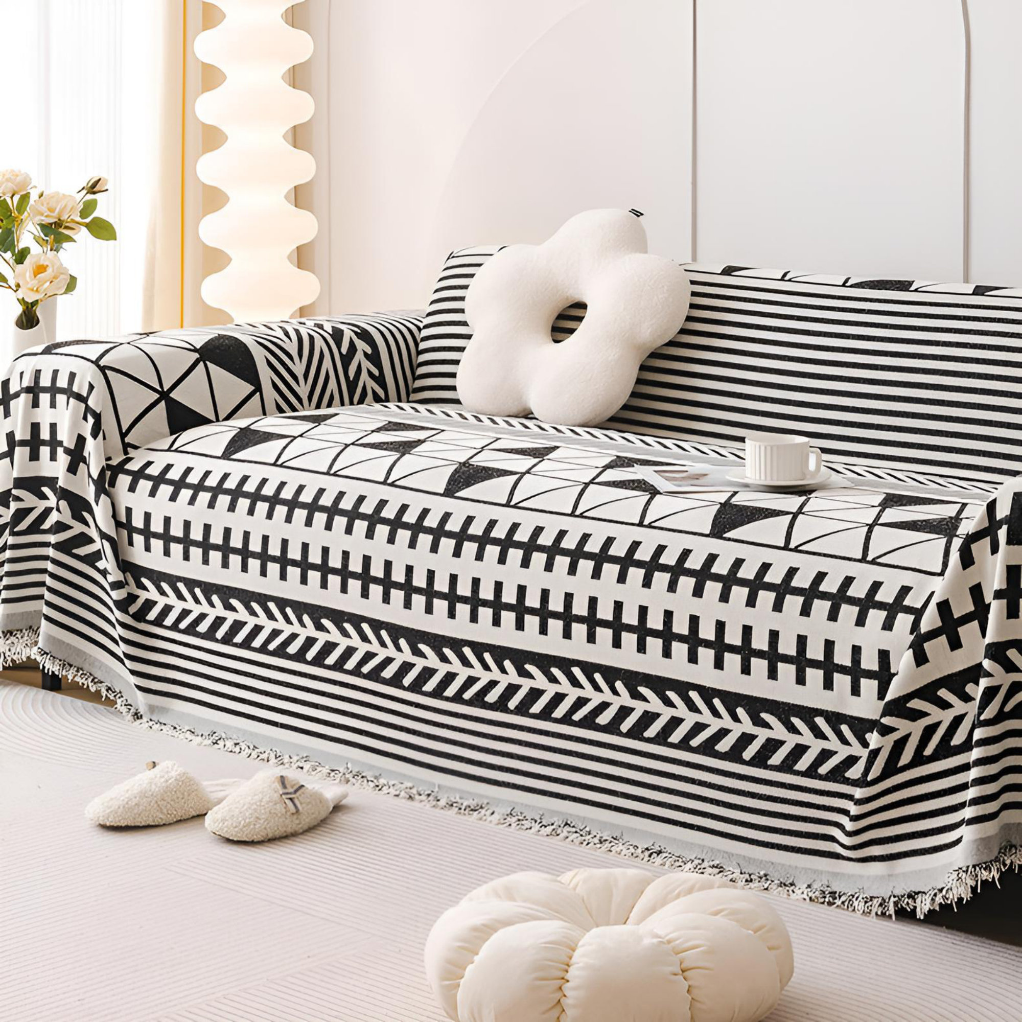 Foundry Select Minimally Designed All Season Sofa Towel, Dust-Proof ...