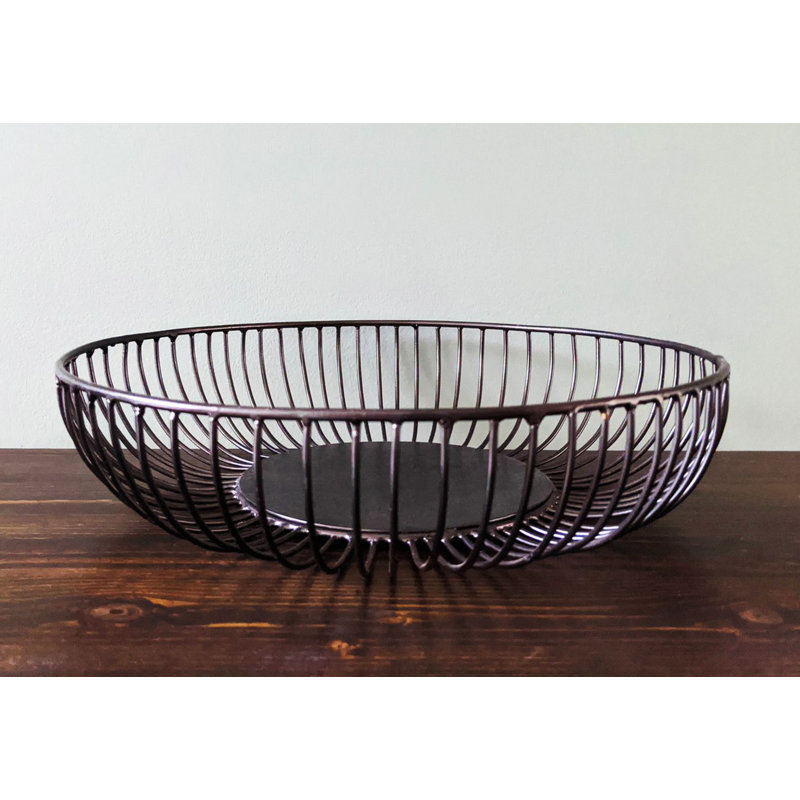 Red Barrel Studio® Straight Line Iron Basket | Wayfair