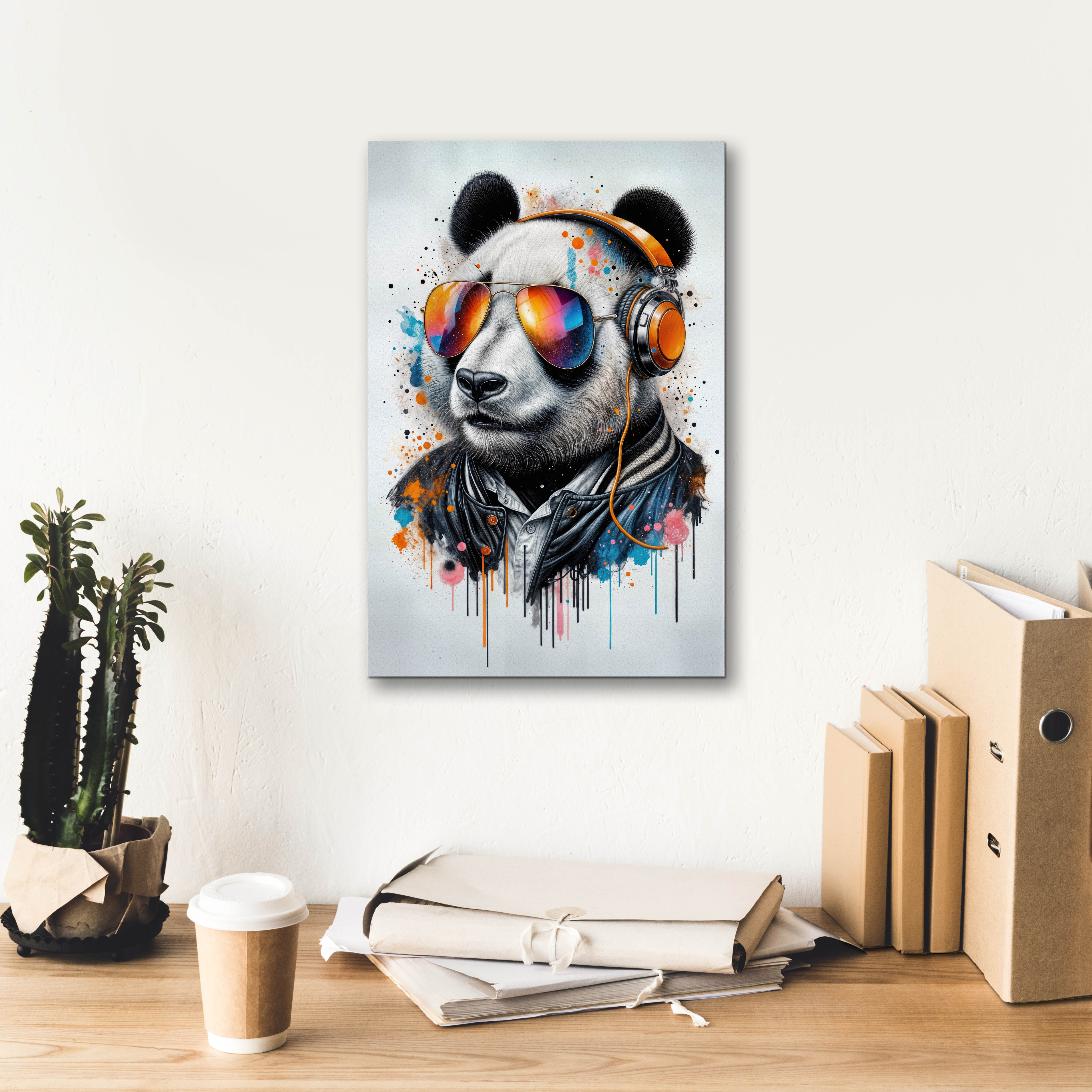 Trinx 'Modern Panda' by Rey Klimt Canvas Wall Art | Wayfair