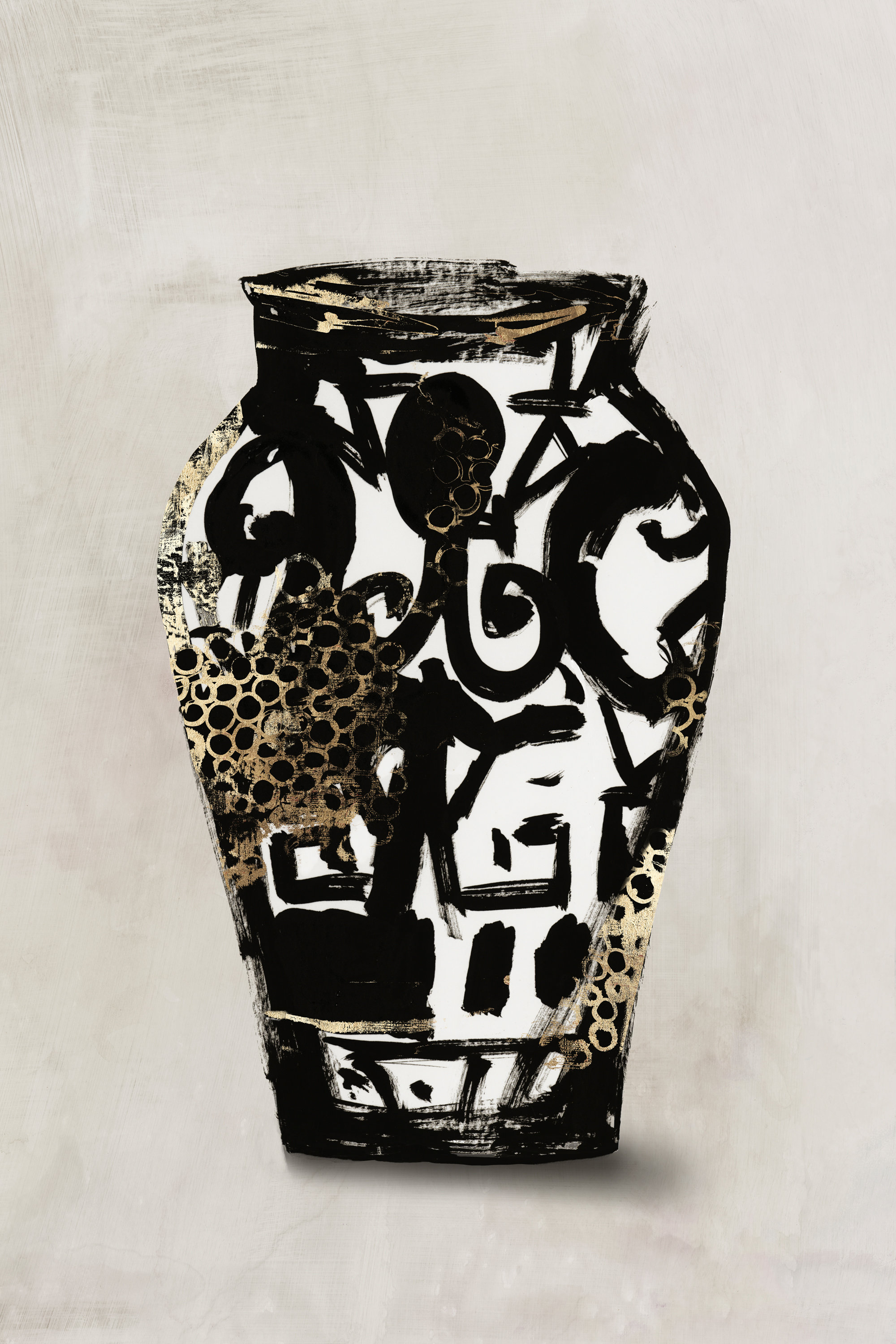 Winston Porter Golden Vase I On Canvas by Aimee Wilson Print | Wayfair