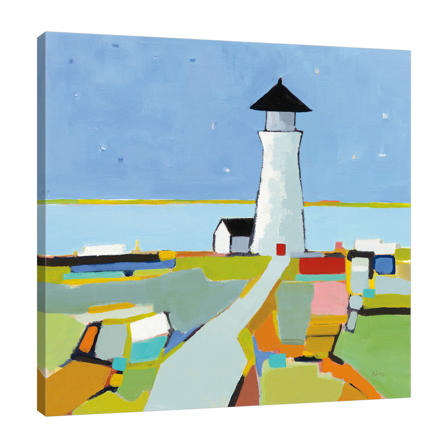 Jaxson Rea To the Lighthouse by Phyllis Adams - Wrapped Canvas Print ...