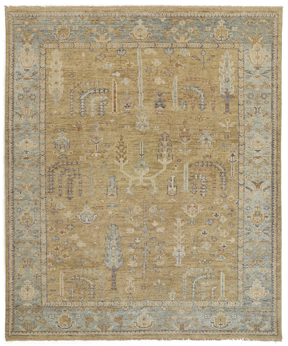 Feizy Rugs Carrington Traditional Oriental, Gold/Blue/Gray, 2'-6" X 8 ...