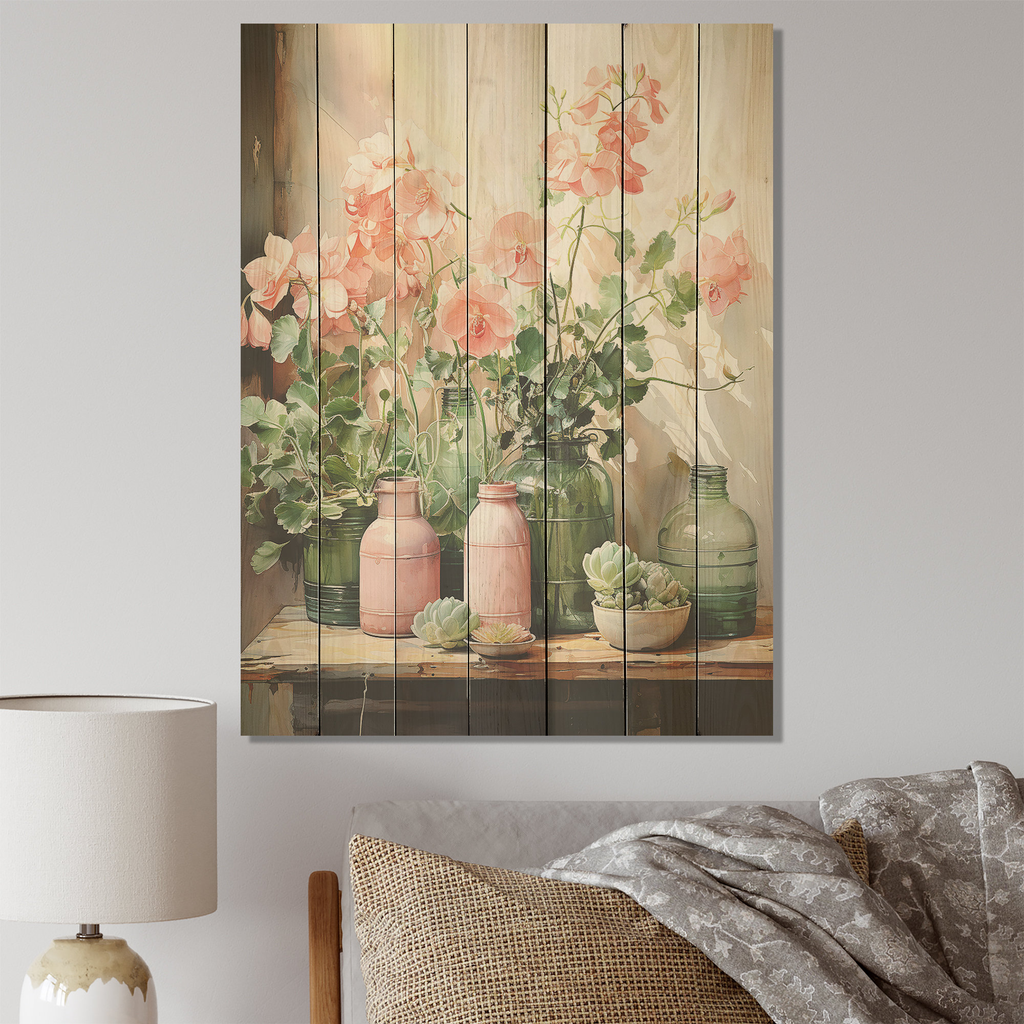 August Grove® Floral Artisanal Pottery Perfection II - Boho Pottery On ...