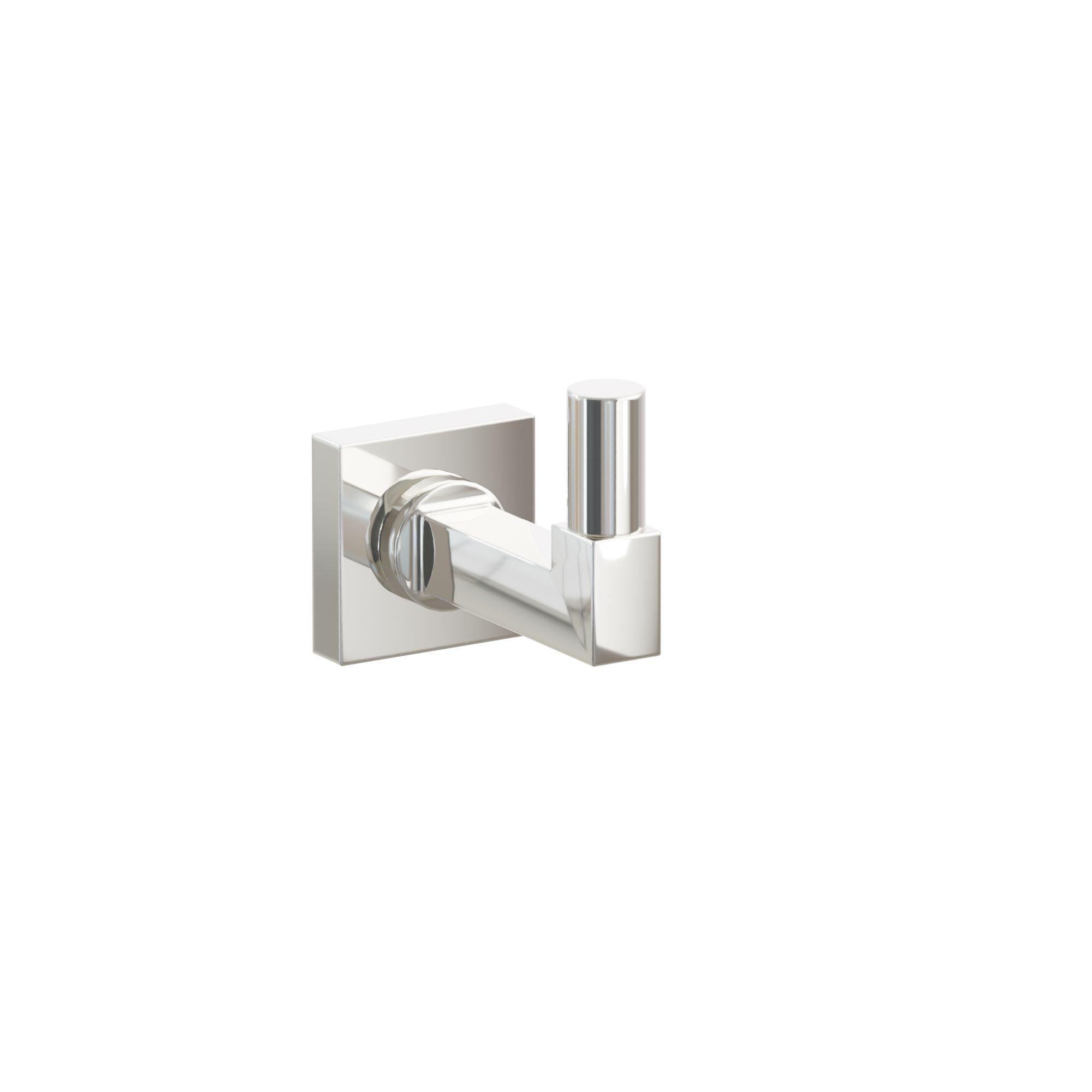 Emtek Select Single Hook w/ Small Square Rosette, Square Stem & Smooth ...