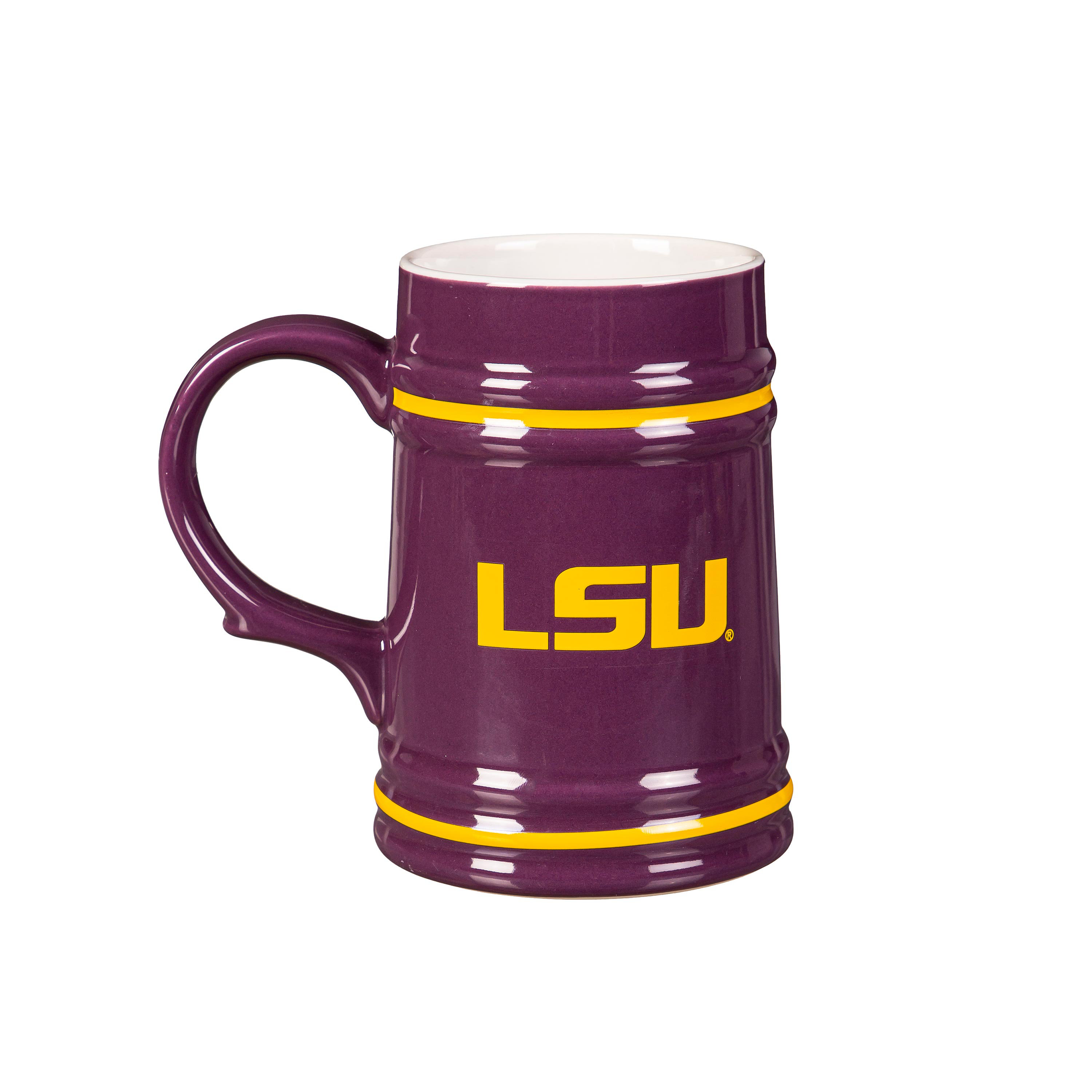 Ebern Designs Louisiana State University Ceramic Stein Cup, 24oz | Wayfair