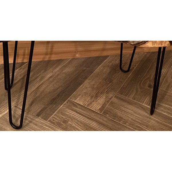 Loon Peak® Live Edge Forked Maple Table with Beautiful Fiddleback ...