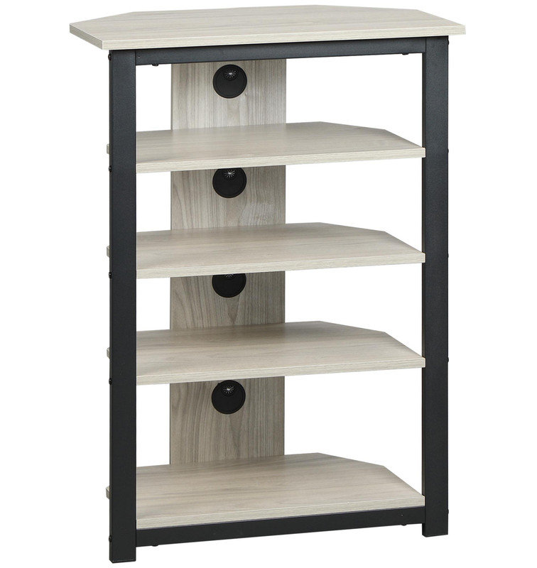 17 Stories TV Stand & AV Media Stand, Corner Audio Tower with Storage ...