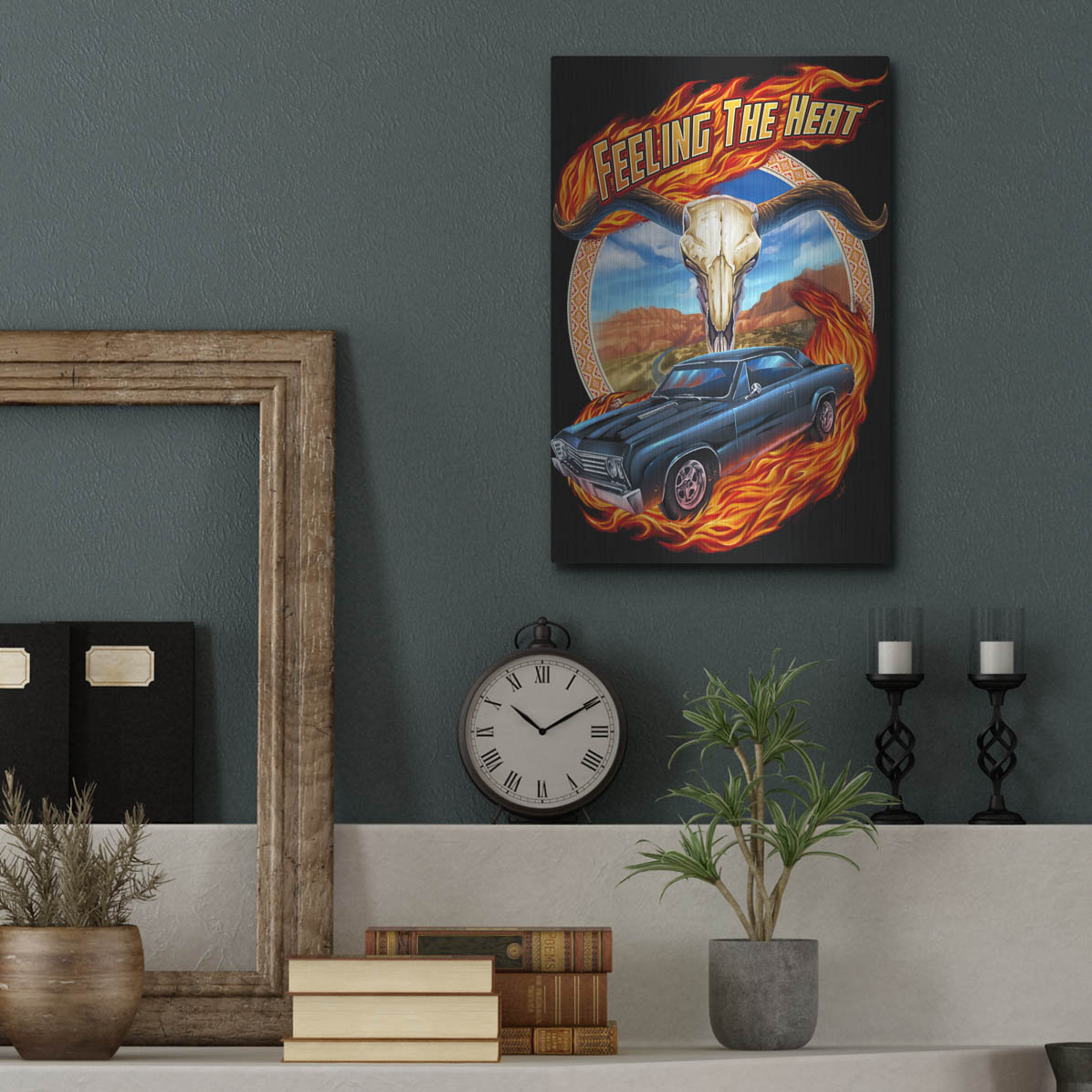 Union Rustic 'Hot Rod Steer Skull Illustration' by Flyland Designs ...