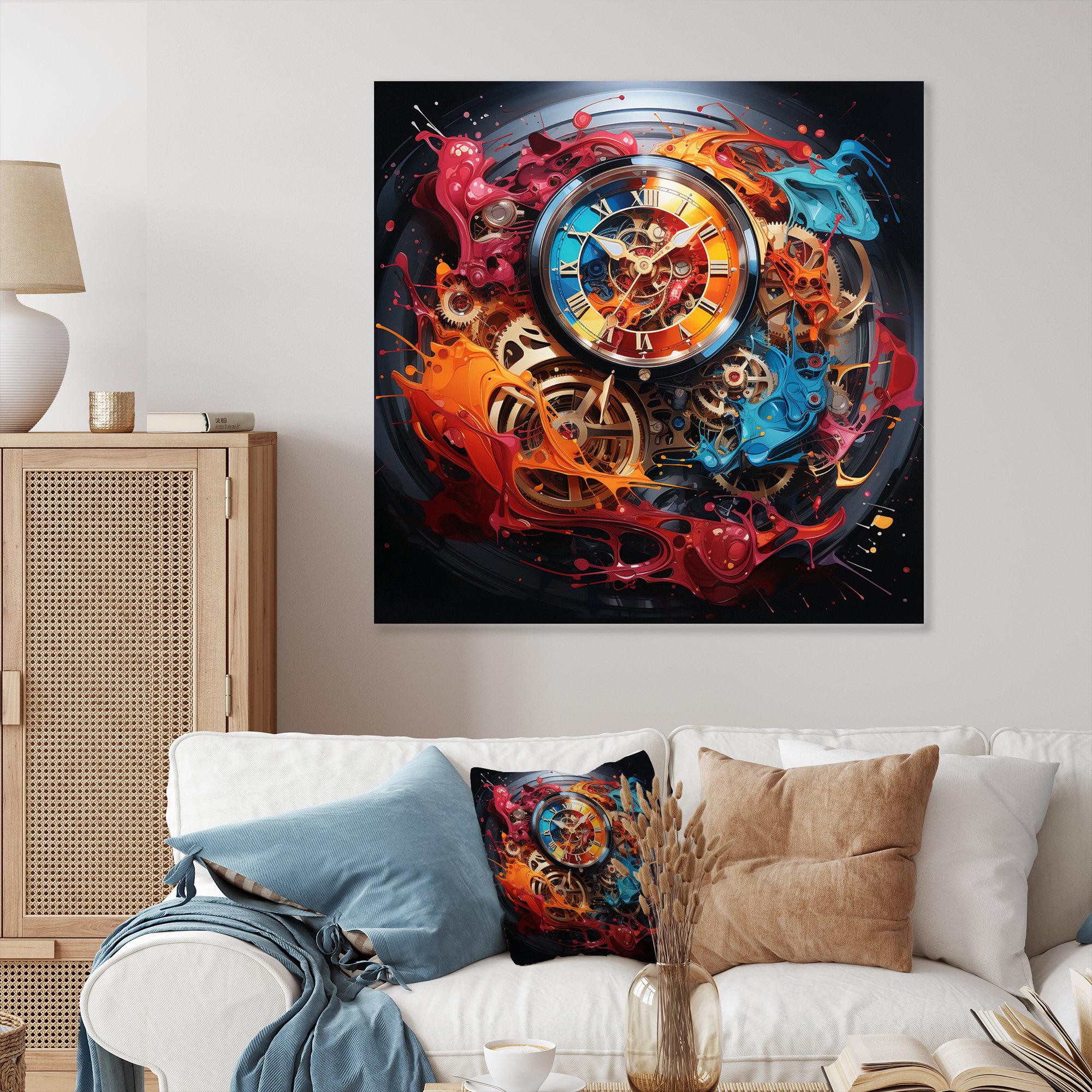 17 Stories Abstract Watches Collage II - Fashion Metal Wall Art ...