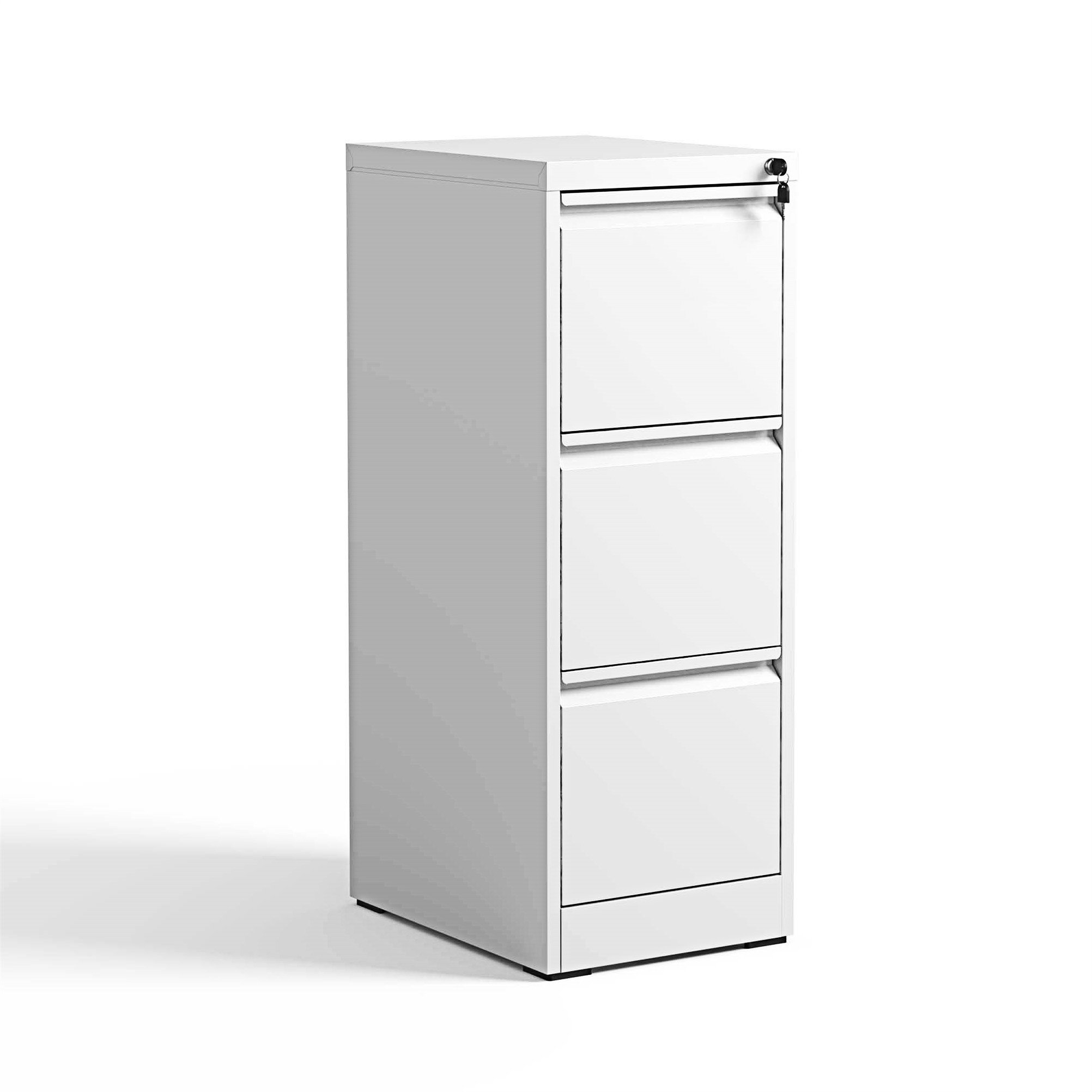 Latitude Run® 3 Drawer Metal Vertical File Cabinet With Lock Office ...