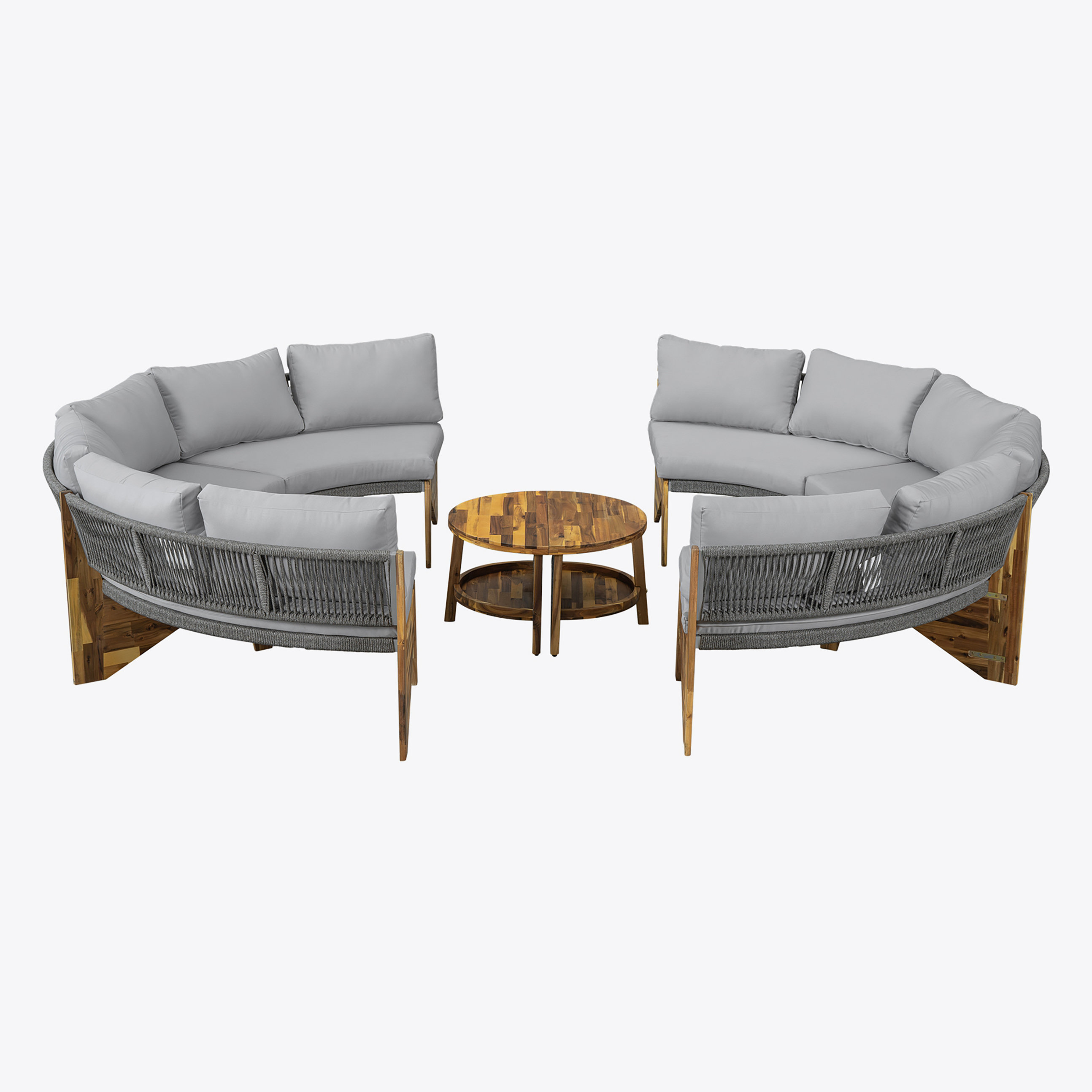 Corrigan Studio® 6 - Person Outdoor Seating Group with Cushions and A ...