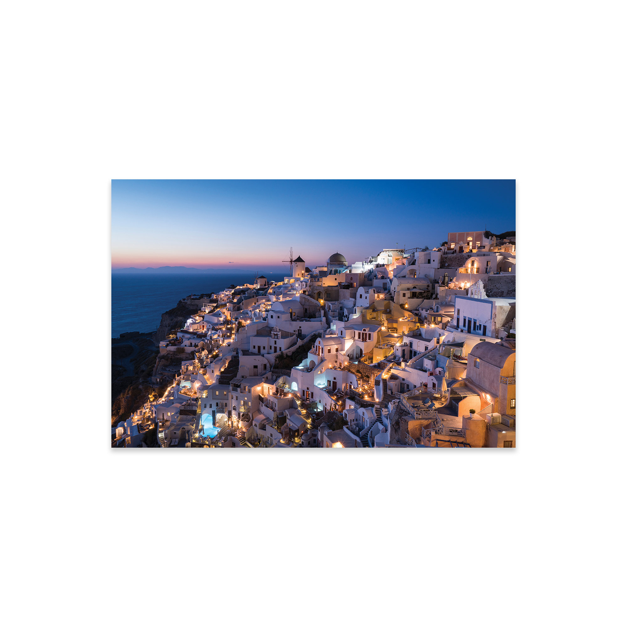 Latitude Run® Giulietto Greece, Santorini. The Village Of Oia Glows In ...