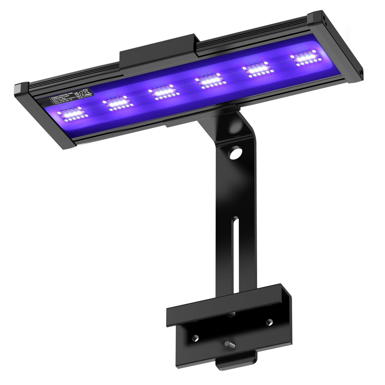 Ivy Bronx LED Saltwater Aquarium Light, 24/7 Mode Nano Tank Reef Light ...