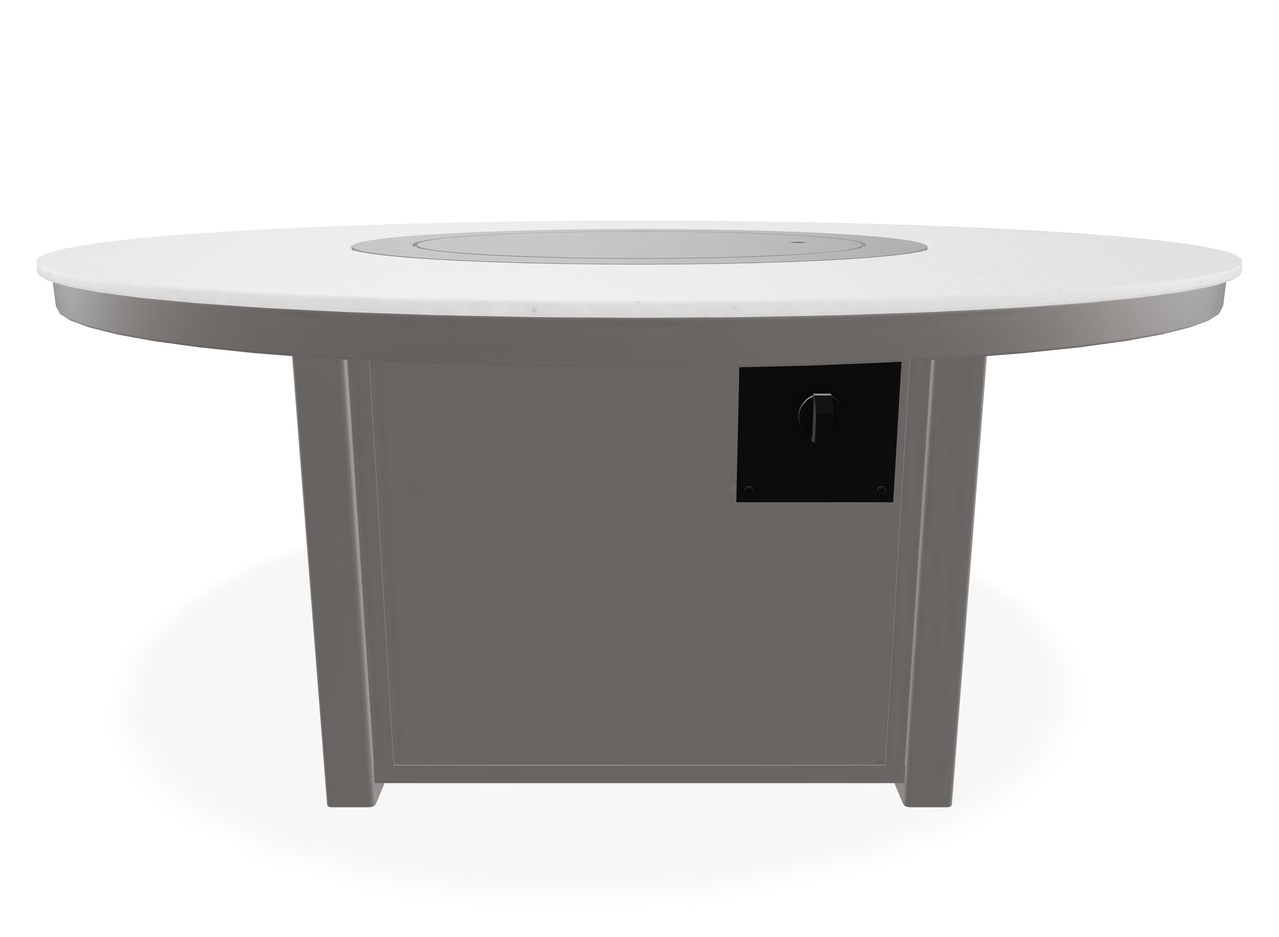 Telescope Casual 54" Round Origins Fire Table with Fire Glass and ...