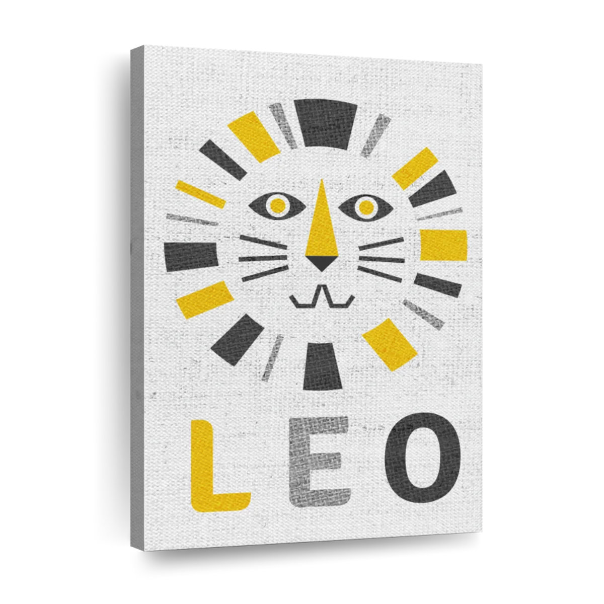 Indigo Safari Leo Zodiac Sign On Canvas Print | Wayfair