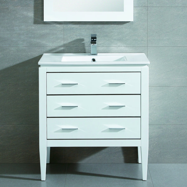 Wrought Studio Pheonix 36'' Single Bathroom Vanity with Stone Top with ...