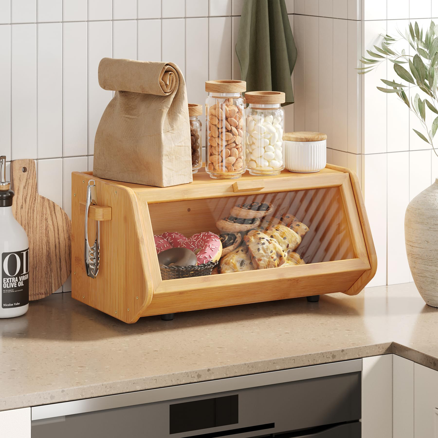 Prep & Savour Denyelle Wood Food Storage Container | Wayfair