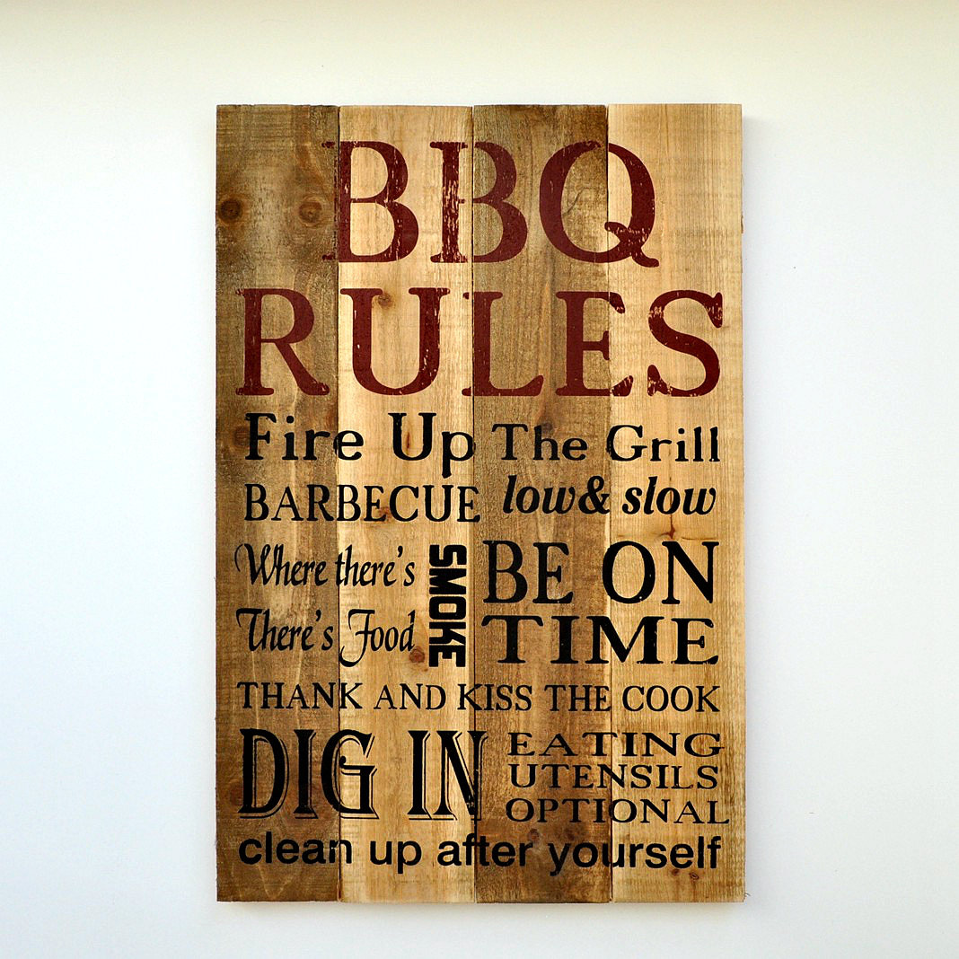 Trinx Bbq Rules Sign - Wayfair Canada
