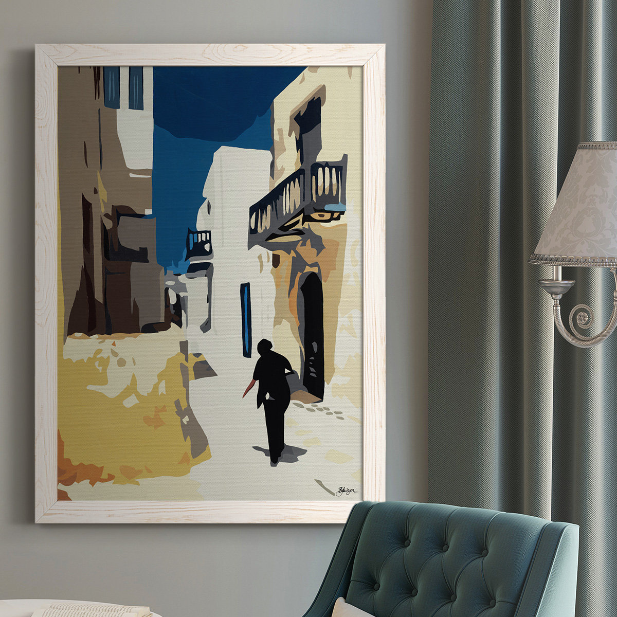 Red Barrel Studio® Makhia Mykonos 3-Premium Framed Canvas - Ready To ...