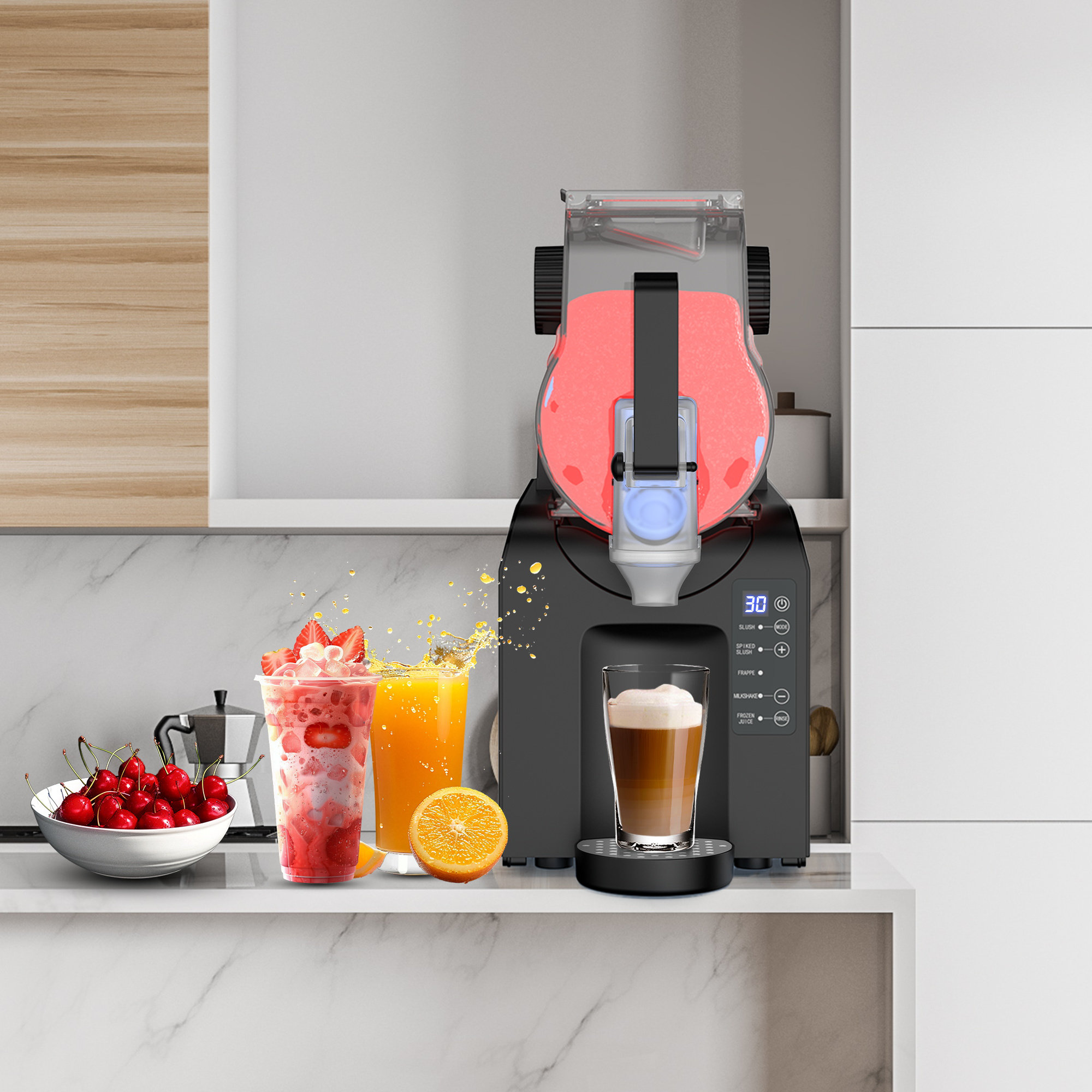 Velivi Slushy Machine, 88 Oz. Slushy Maker Machine For Home, No Ice ...