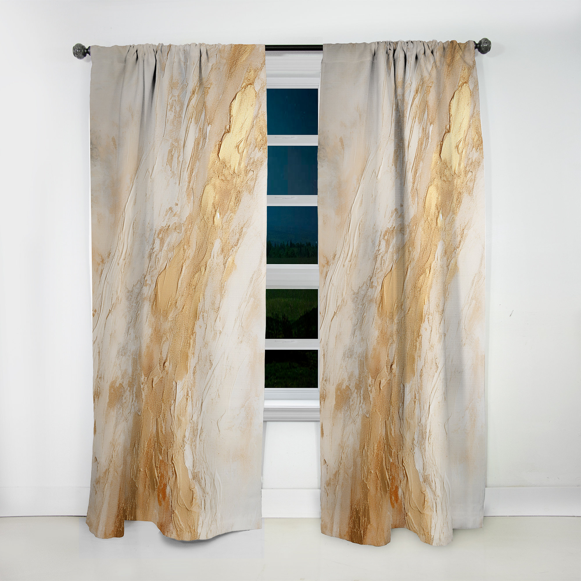 Design Art Gold White Marble Geode Magic - Abstract Marble Curtain ...