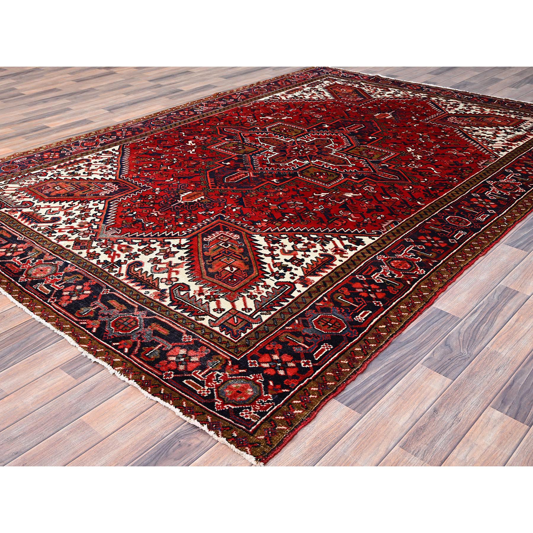 Isabelline Zidon One-of-a-Kind 7' X 10' 1960s Wool Area Rug Red | Wayfair